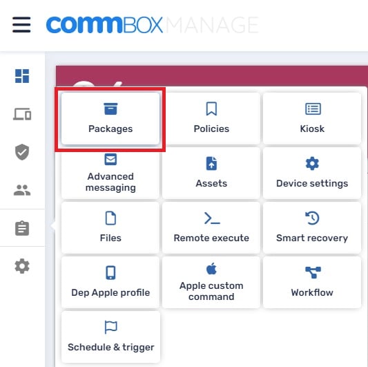 How do I deploy apps using CommBox Mange?